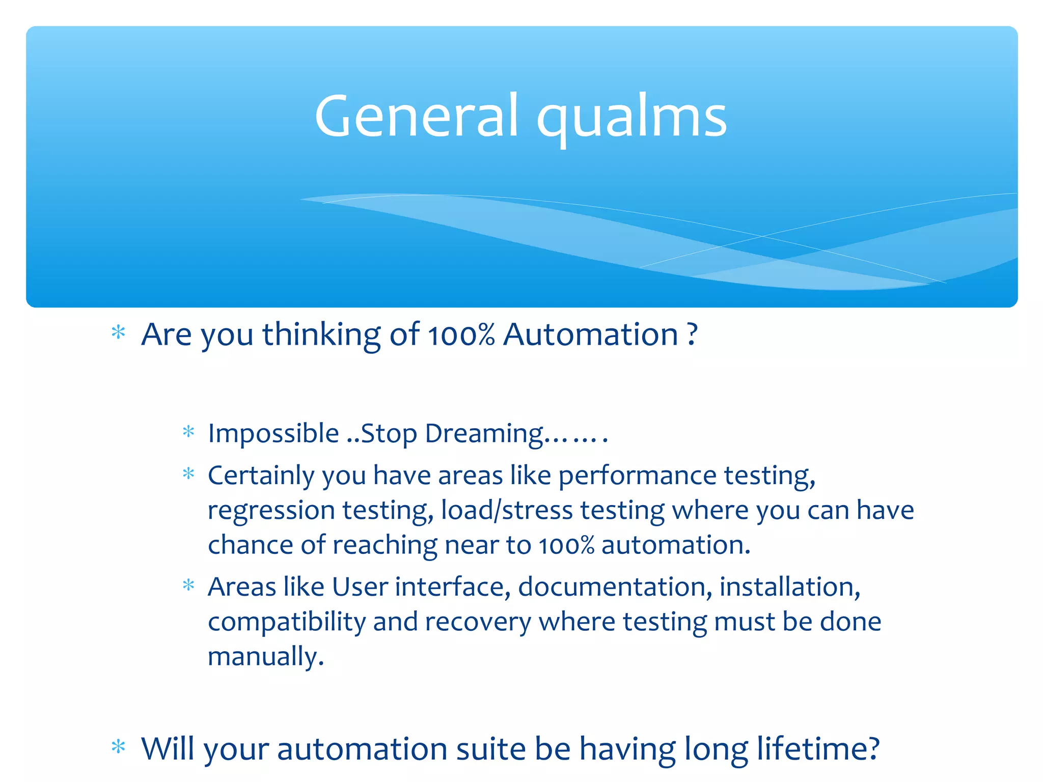 Automation testing | PPT | Web Development | Internet