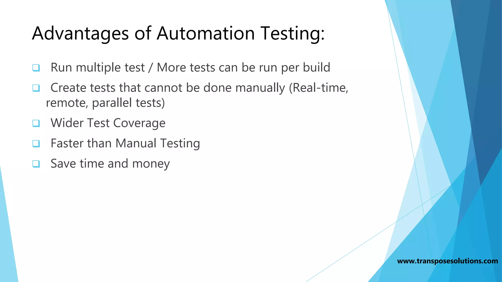 Automation testing | PPTX