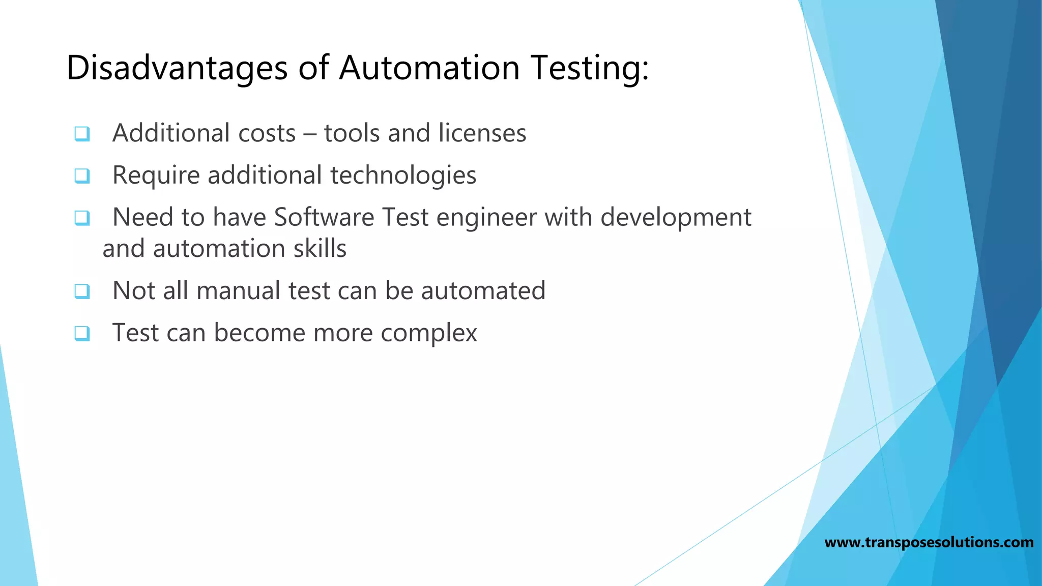 Automation testing | PPTX