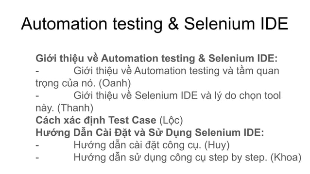 Automation testing với Selenium IDE.pptx