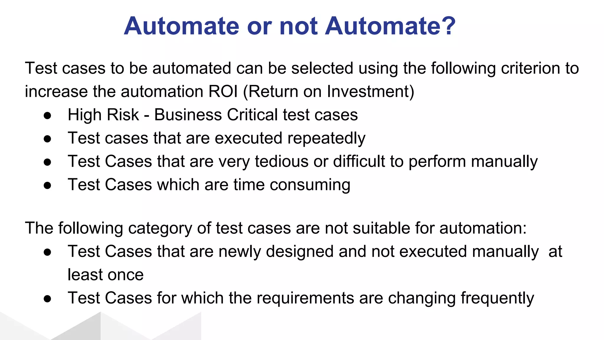 Automation testing core | PPT