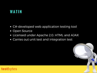 Best Automation Testing Tools 2018 | Testbytes | PPT