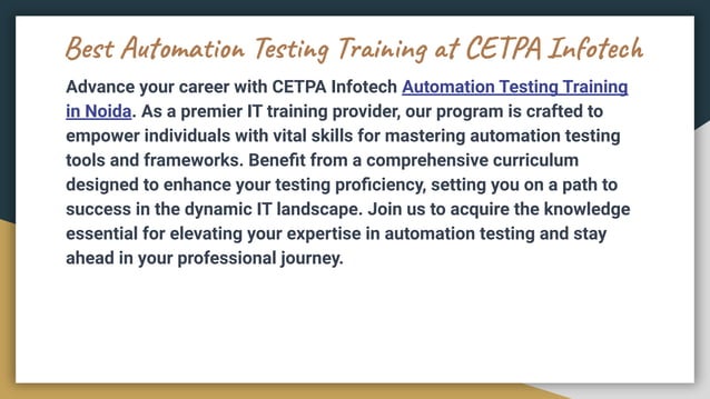 Automation Testing Trainingpdf