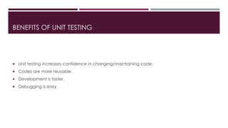 Automation testing & Unit testing | PPT