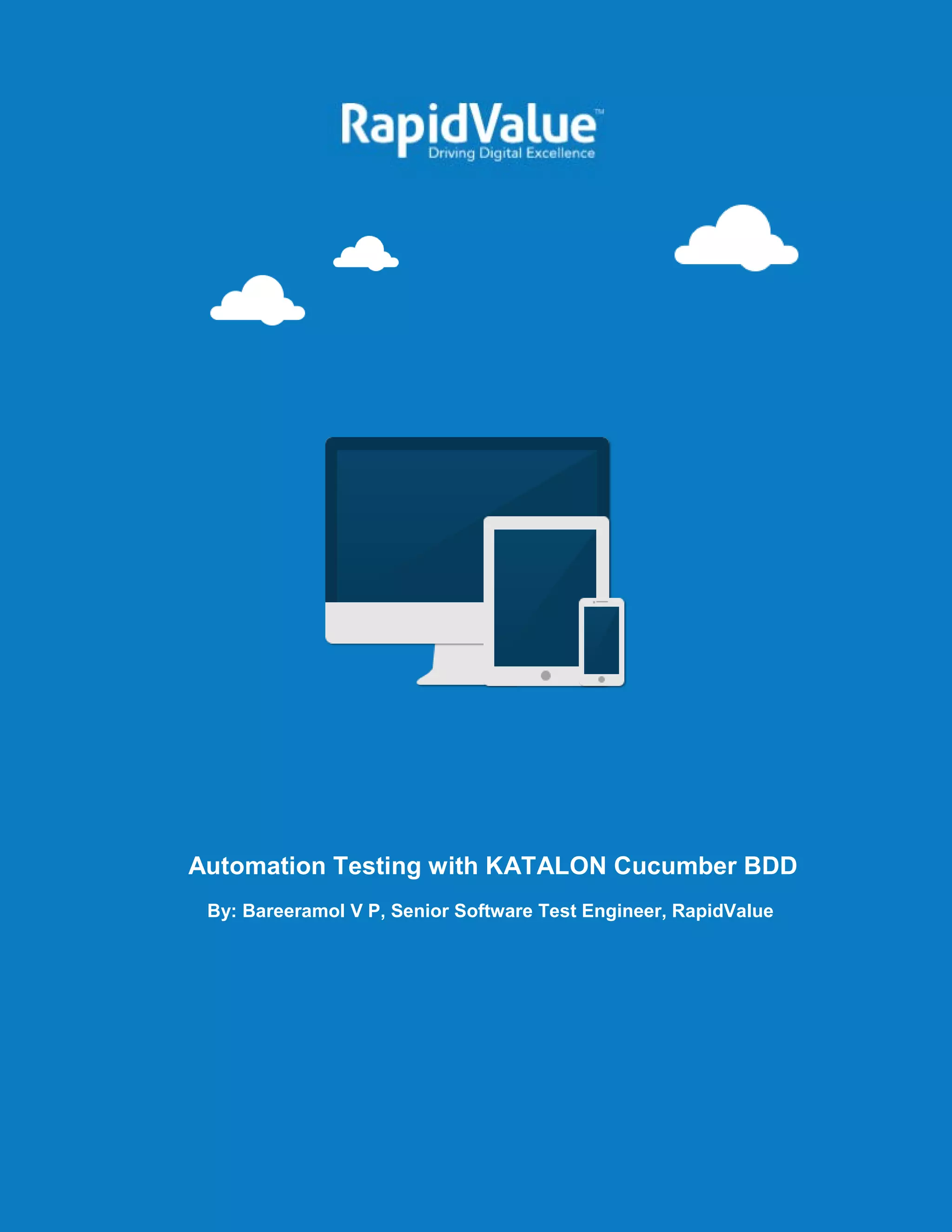 Automation Testing with KATALON Cucumber BDD | PDF