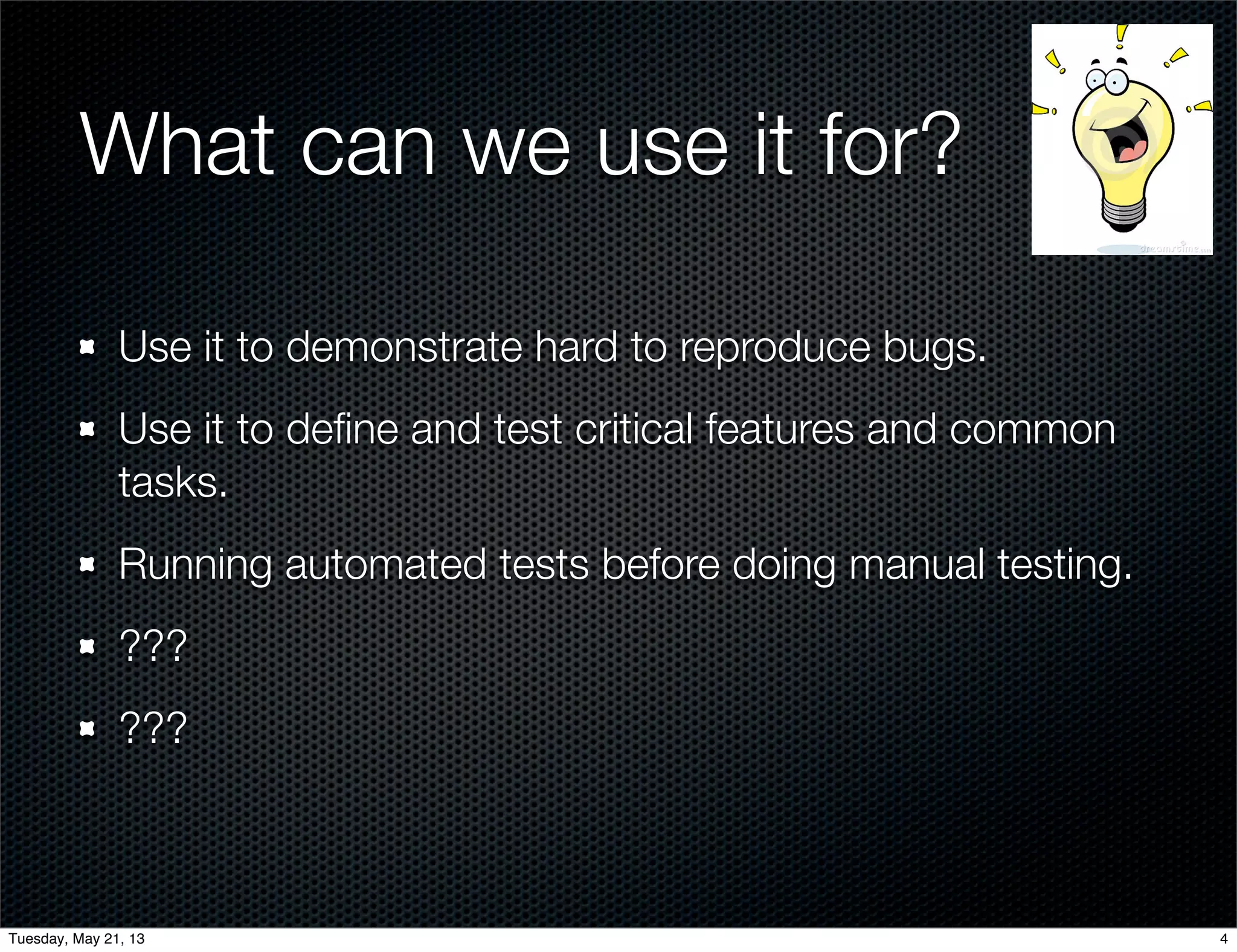 Automation Testing With Sikuli Ppt