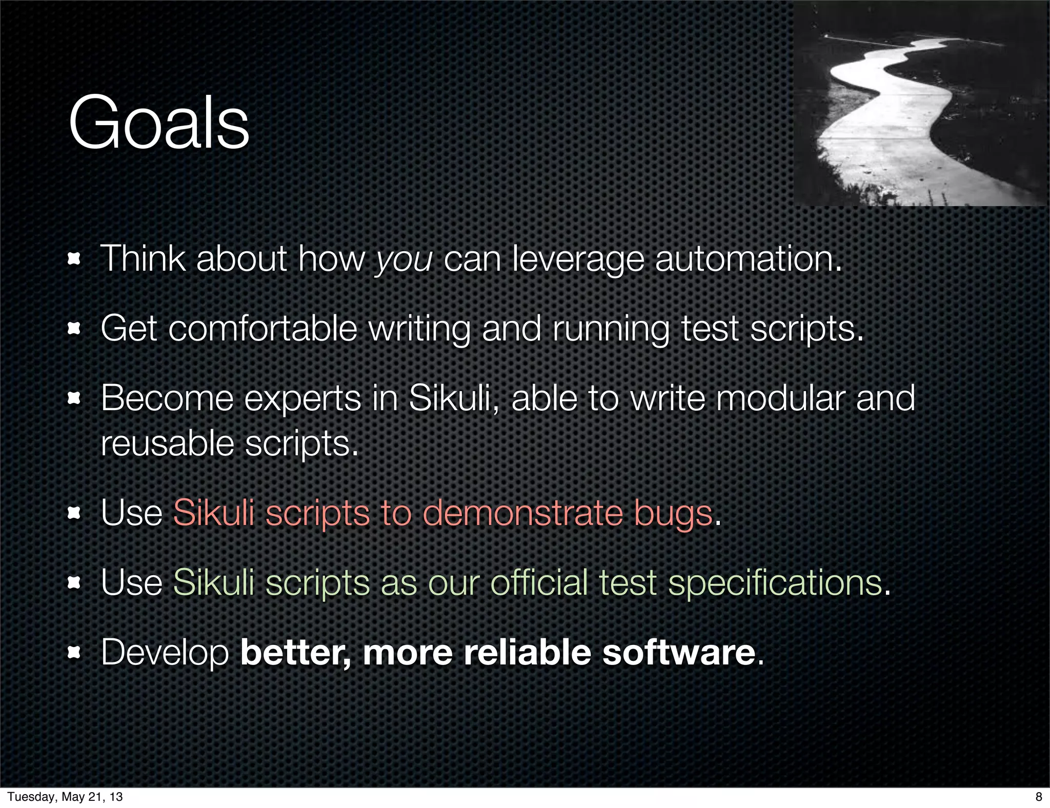 Automation Testing With Sikuli Ppt