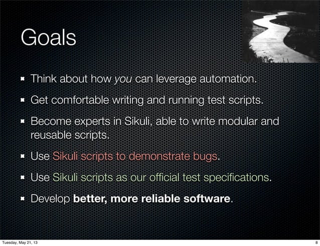 Automation Testing with Sikuli | PPT
