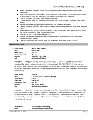 Automation test lead | DOCX