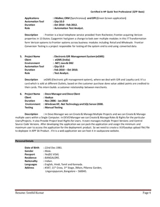 Automation test lead | DOCX