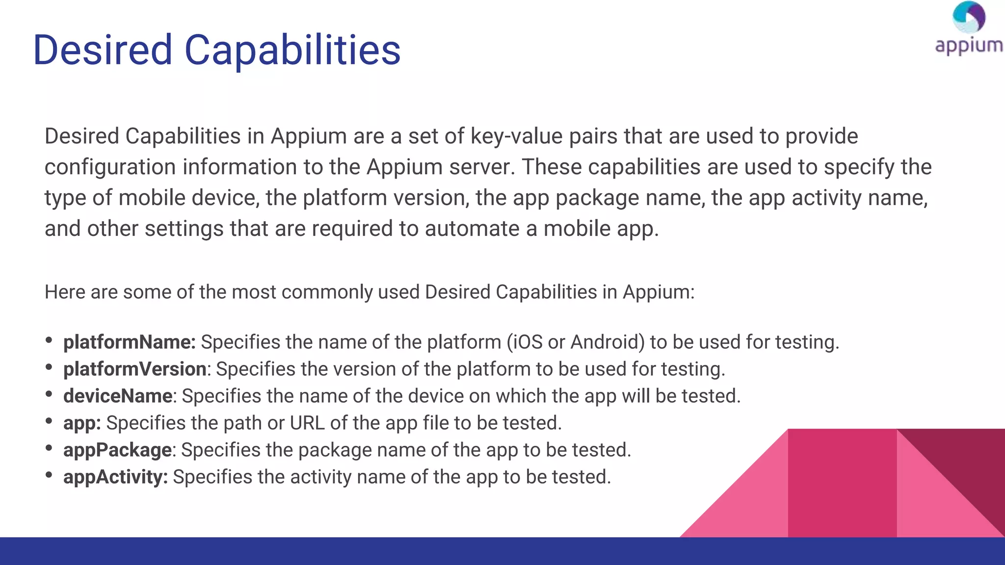 Automation Using Appium Pptx Cloud Computing Internet