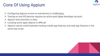 Automation using Appium | PPTX