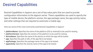Automation using Appium | PPTX