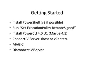 Automation using power cli | PPT