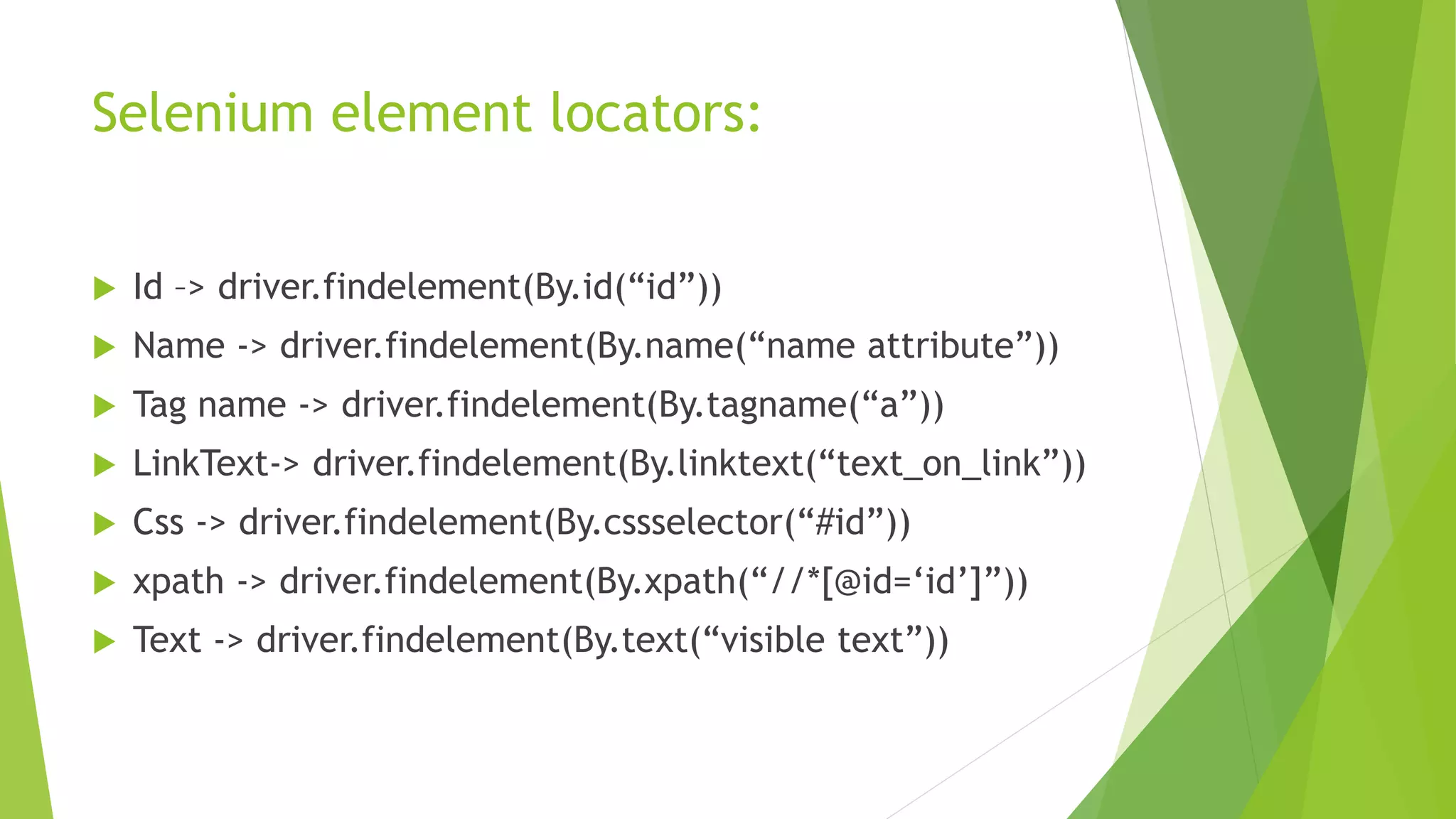 Automation Web Testing With Selenium Pptx Web Development Internet