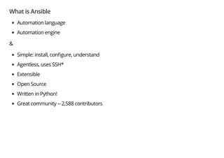 Automation with Ansible and Containers | PDF