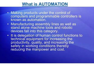 Automation with plc & scada | PPTX | Operating Systems | Computer ...