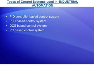 Automation with plc & scada | PPTX | Operating Systems | Computer ...