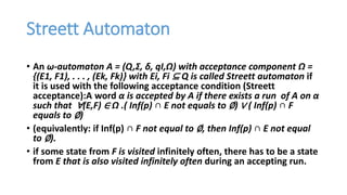ω Automaton | PPTX | Programming Languages | Computing