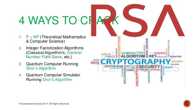 Automatski Rsa 2048 Cryptography Cracked Using Shors Algorithm On