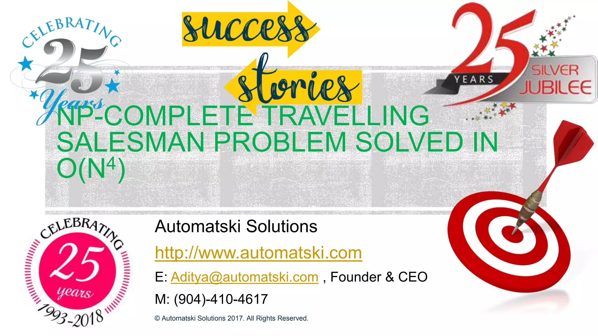 Automatski - NP-Complete - TSP - Travelling Salesman Problem Solved in ...