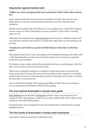 Automattic’s Remote Work Framework: How to Reach Autonomous ...
