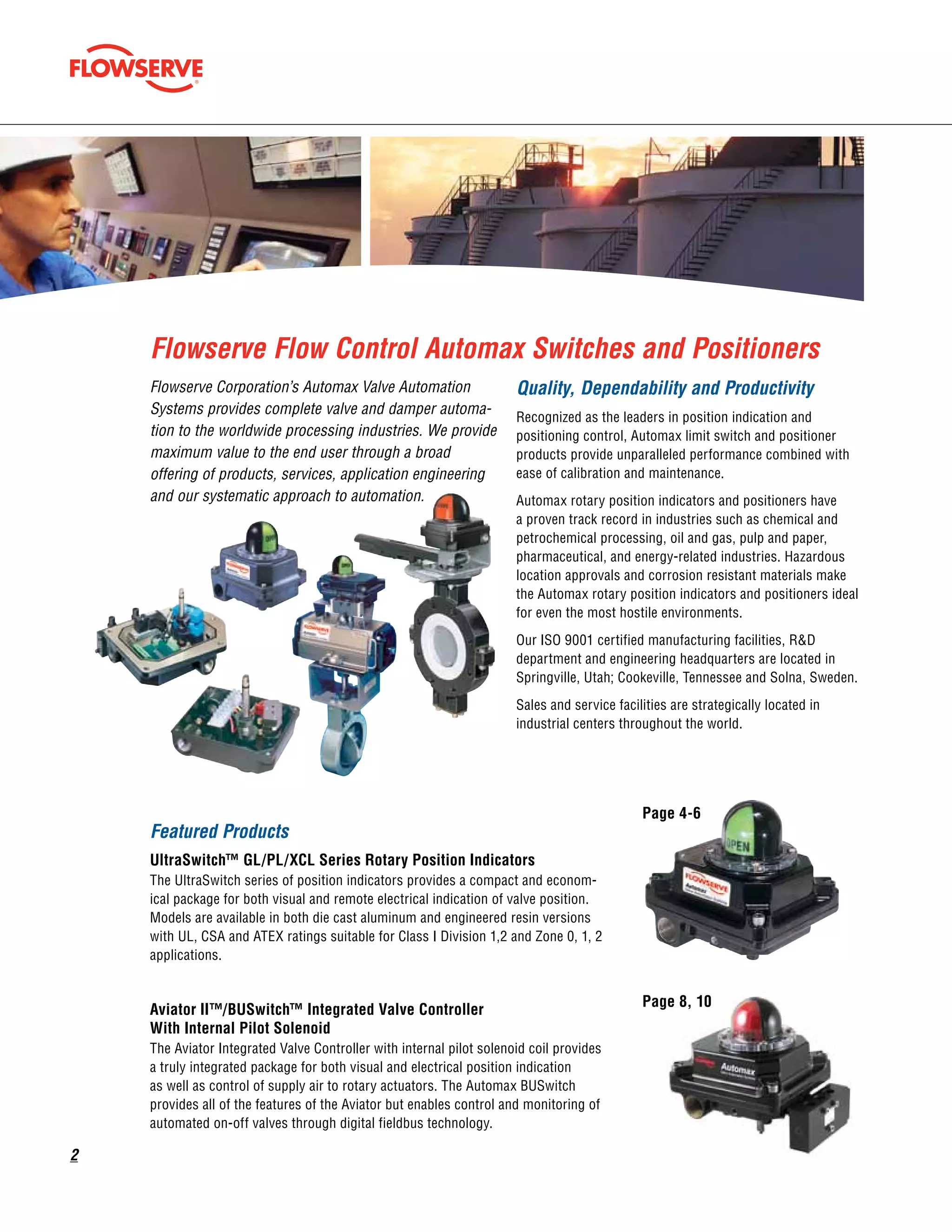 Automax Rotary Switches and Positioners | PDF