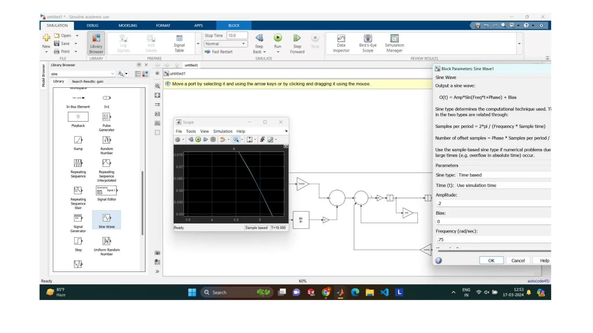 quarter suspension model in MatLab simulink | PPT