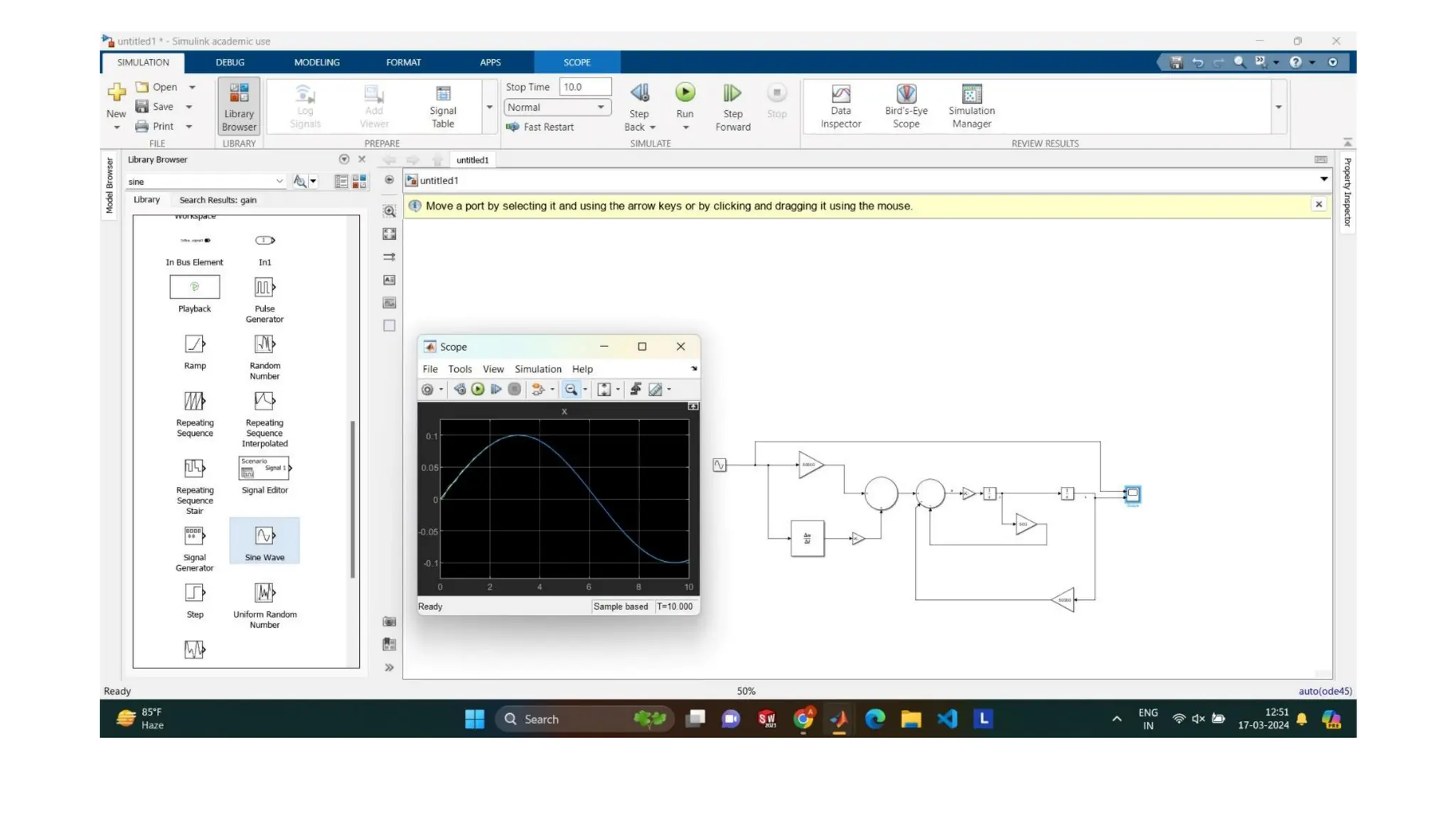 quarter suspension model in MatLab simulink | PPT