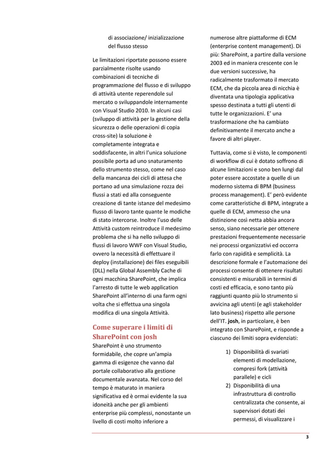 Automazione dei processi con SharePoint e josh | PDF