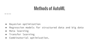 Automatic Machine Learning, AutoML | PDF | Artificial Intelligence | Technology & Computing