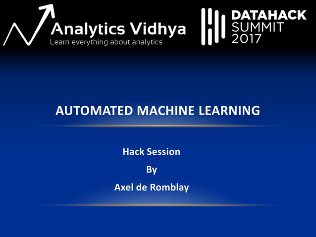 Automate Machine Learning Pipeline Using MLBox | PPT