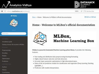 Automate Machine Learning Pipeline Using MLBox | PPTX