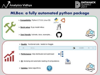 Automate Machine Learning Pipeline Using MLBox | PPT
