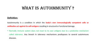 Autommunity- Mechanisms and diseases involved.pptx