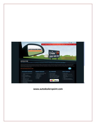 Automobile Website Development. | PDF