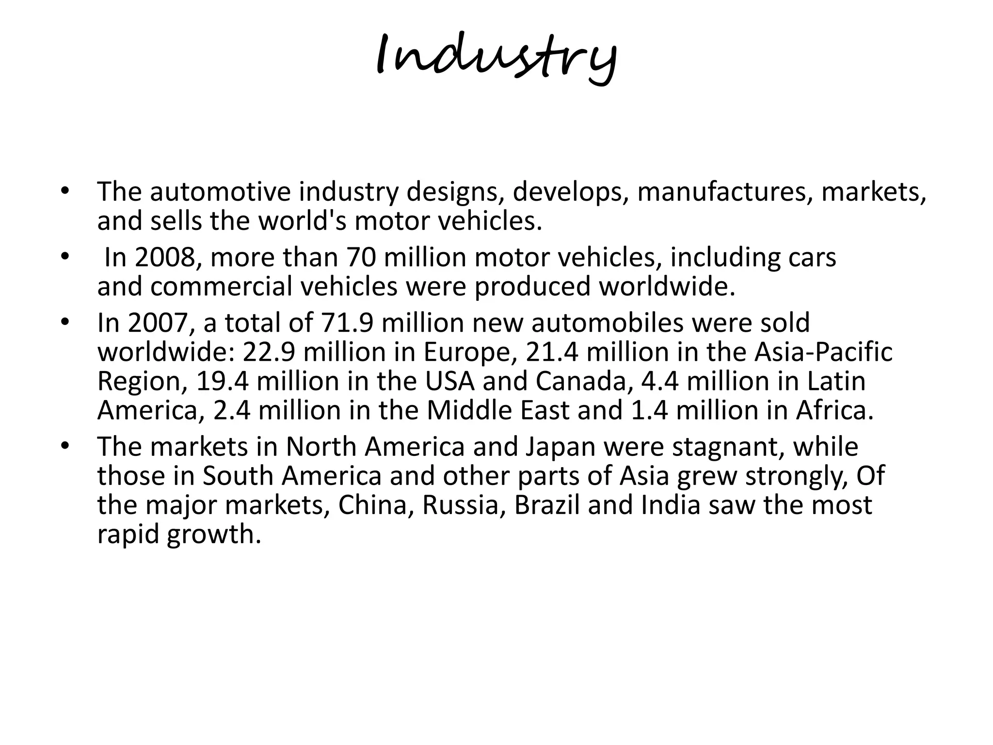 Automobile Industry - history, evolution & growth | PPTX