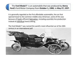 Automobile Industry - history, evolution & growth | PPTX