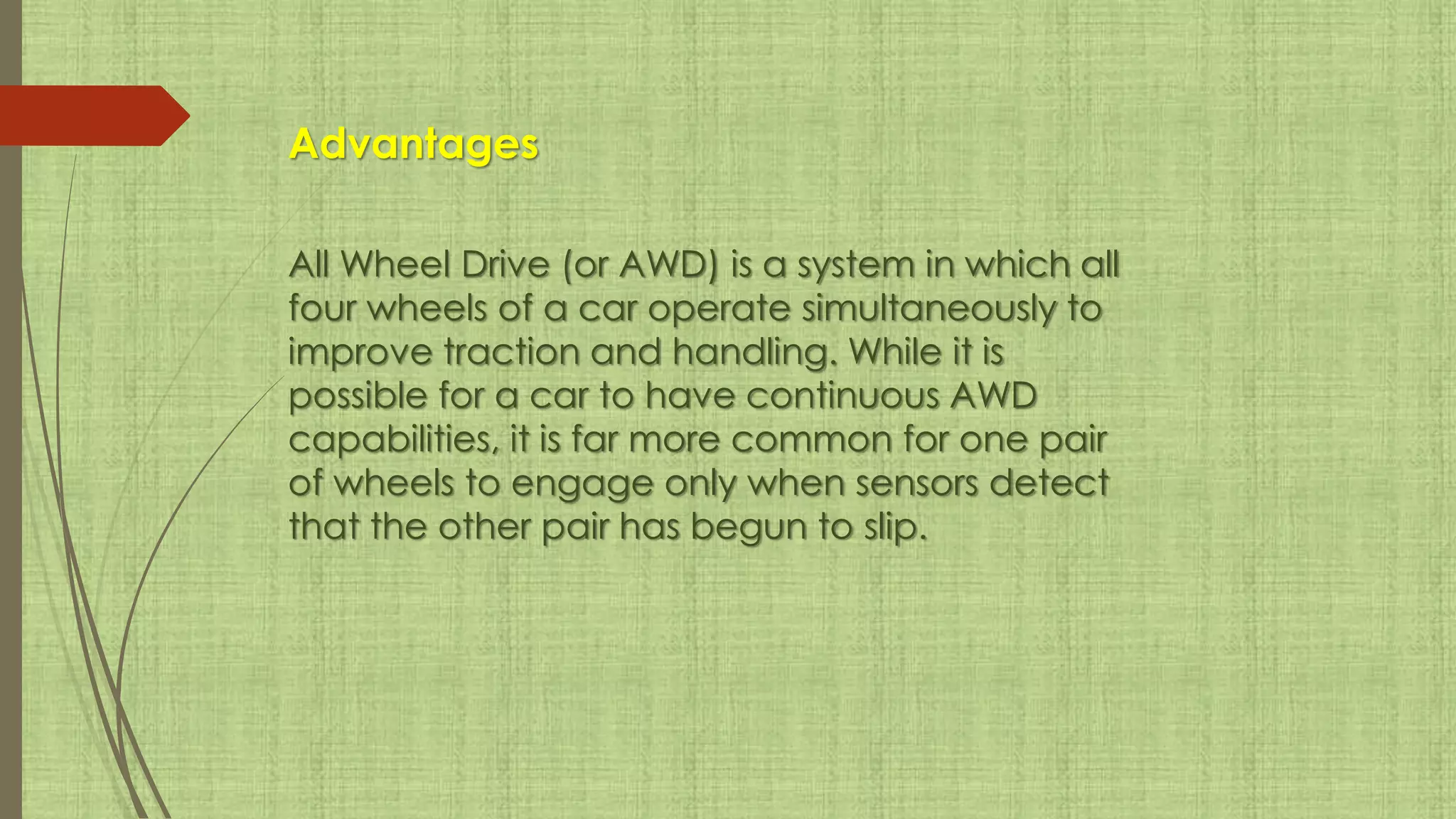 Automobile- drive systems | PPTX