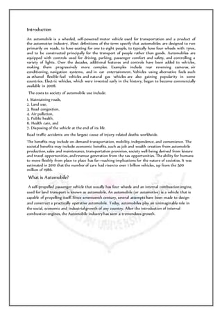 Automobile | DOCX