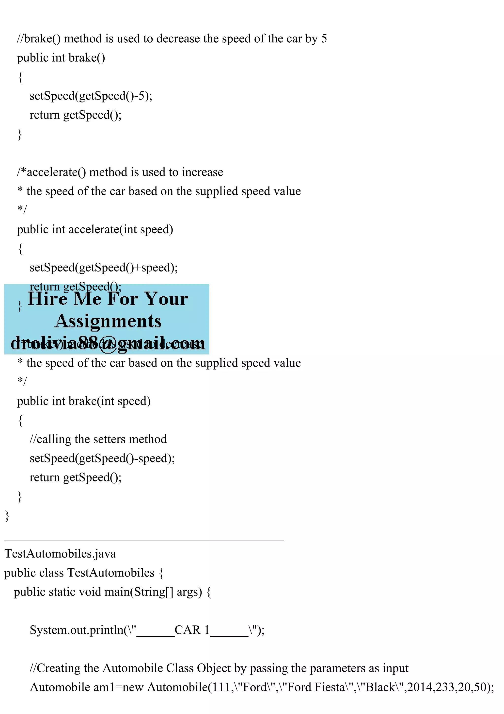 Automobile.javapublic class Automobile { Declaring instan.pdf