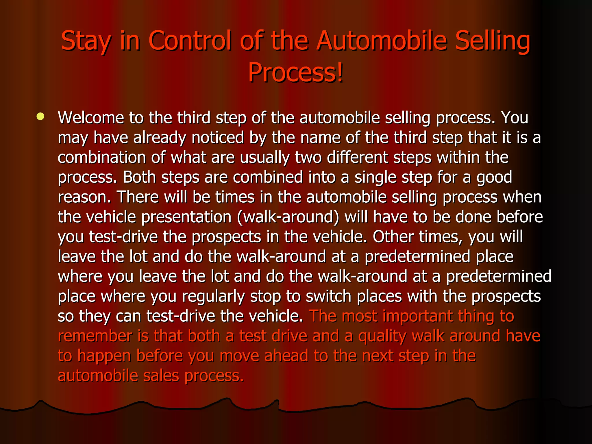 Automobile Sales Training By Jason Parman | PPT