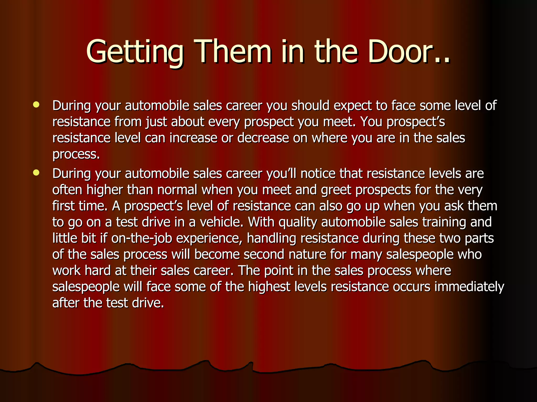 Automobile Sales Training By Jason Parman | PPT