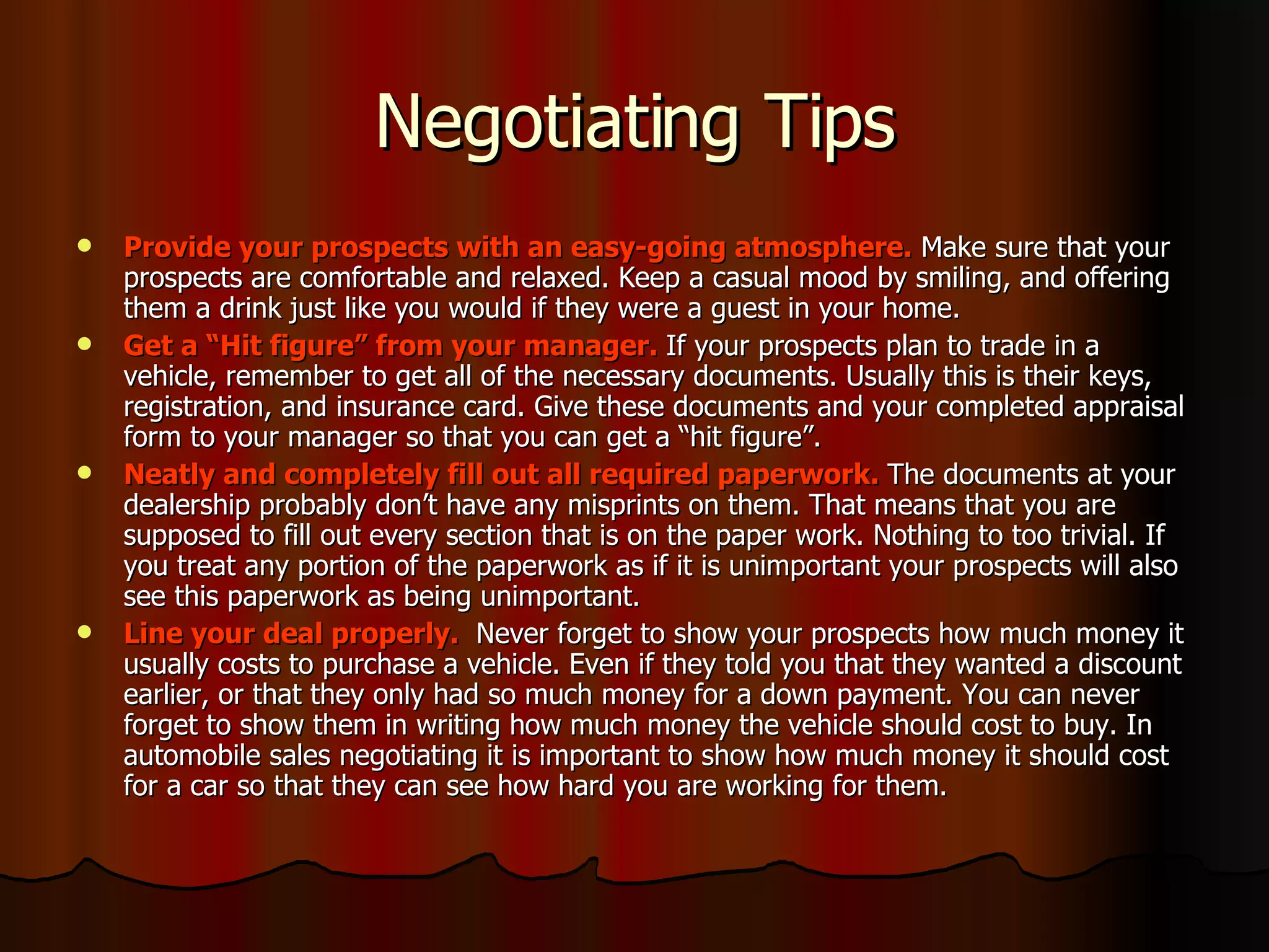 Automobile Sales Training By Jason Parman | PPT