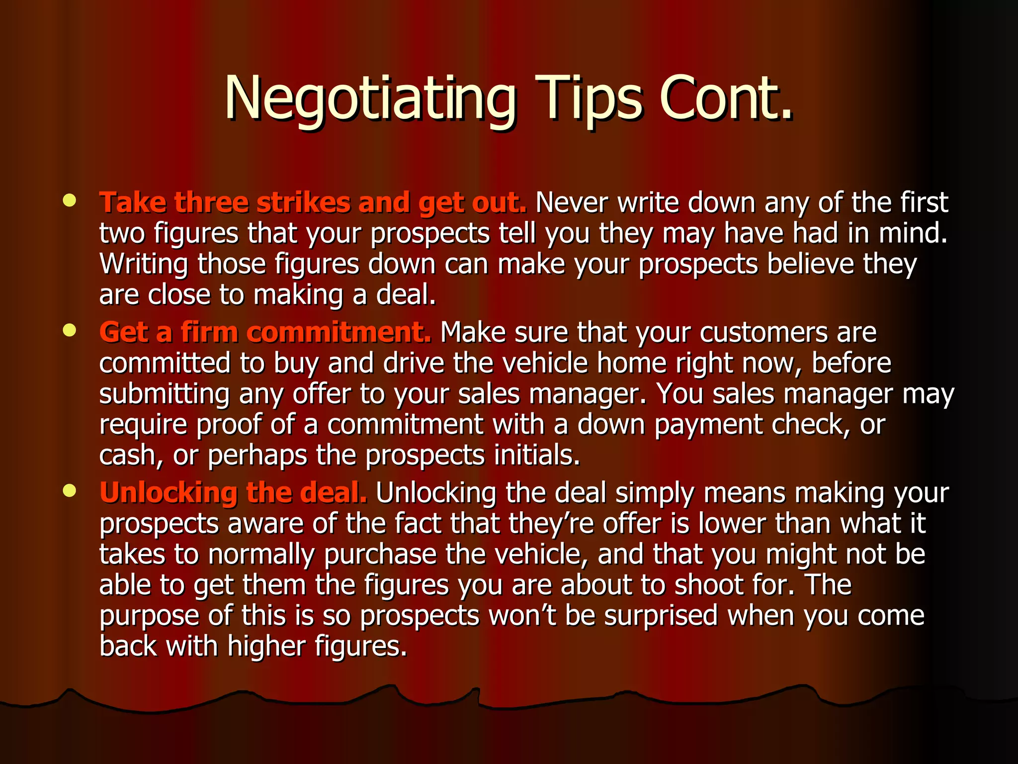 Automobile Sales Training By Jason Parman | PPT