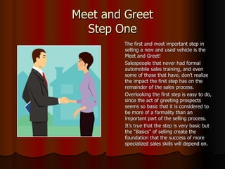 Automobile Sales Training By Jason Parman | PPT
