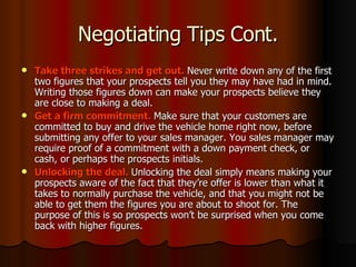 Automobile Sales Training By Jason Parman | PPT