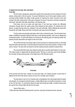 Automobile 2 and 11 marks unit iii | DOCX