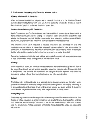 Automobile 2 and 11 marks unit v | DOC | Chemistry | Science