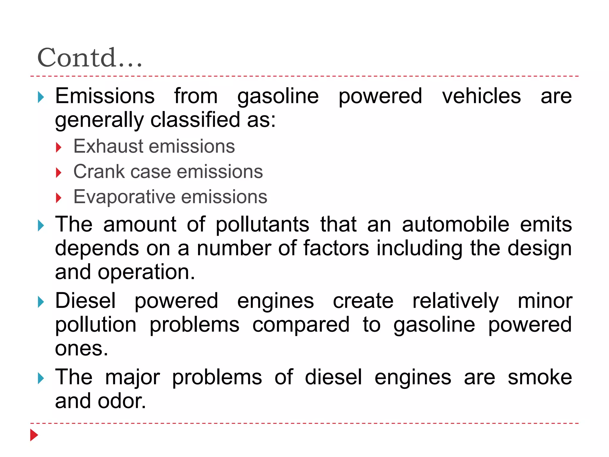 AIRPOLLUTION DUE TO AUTOMOBILES | PPTX